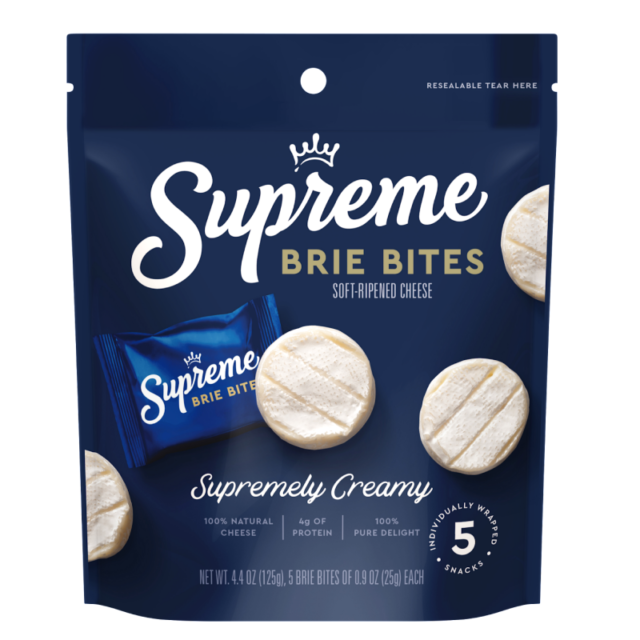 Supreme Mini Brie Bites in Bag - International Dairy Farms
