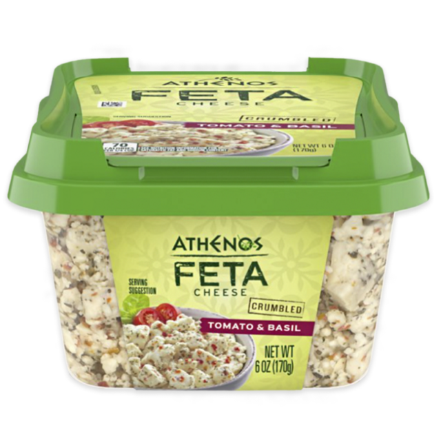 Feta Cup Crumbled Athenos Tomato/Basil - International Dairy Farms