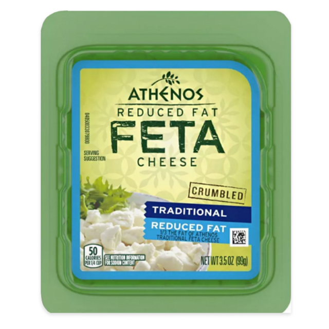 Athenos Crumbled Feta – Reduced Fat - International Dairy Farms